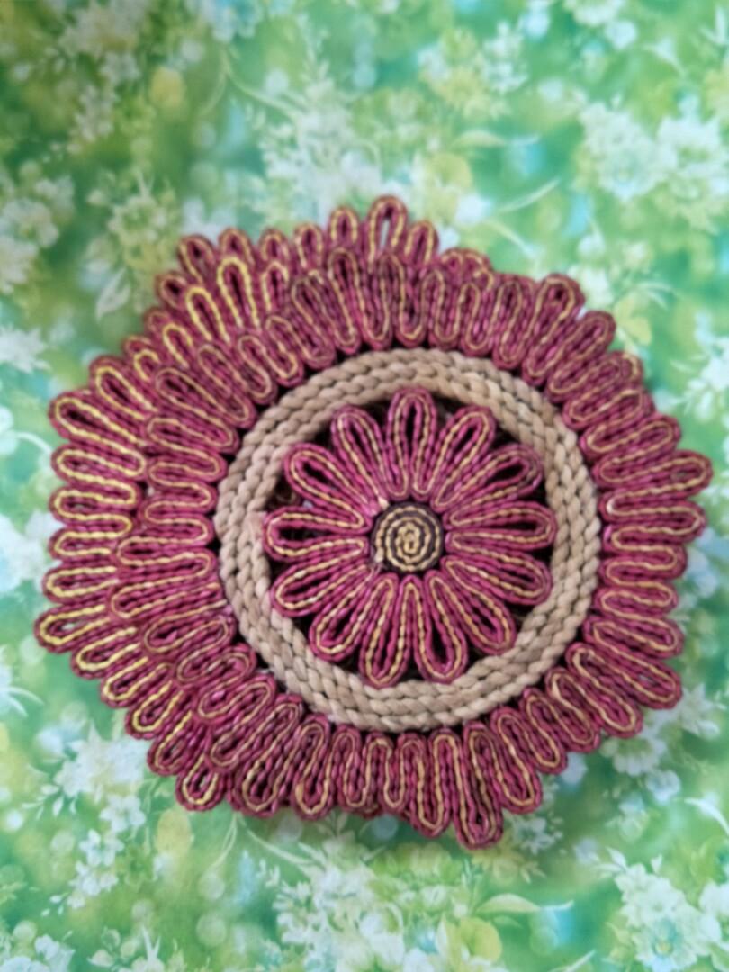 Flower Design Mat Underliner, Everything Else, Others on Carousell