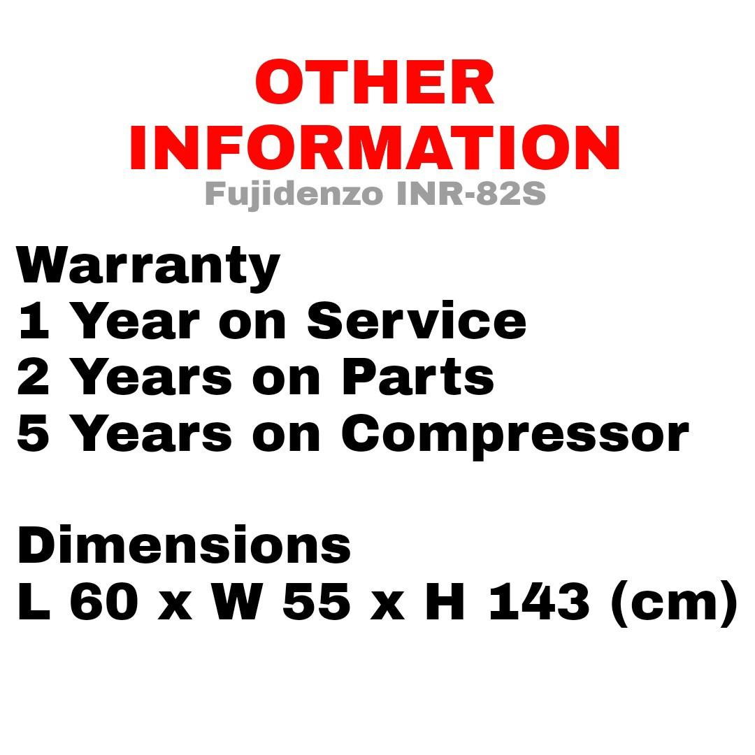 Fujidenzo 8 cuft INR 82S HD Inverter No Frost, TV & Home Appliances, Kitchen Appliances ...