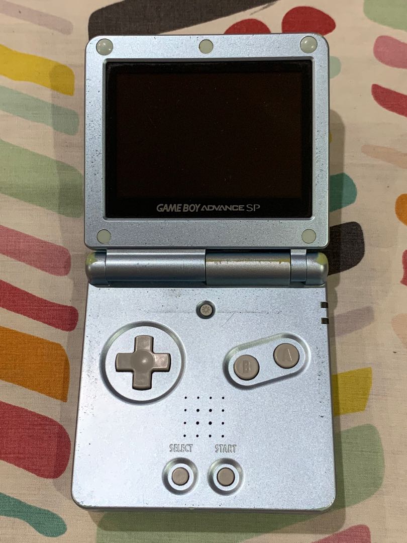 Game Boy Advance SP AGS-101 Pearl Blue, Video Gaming, Video Game ...