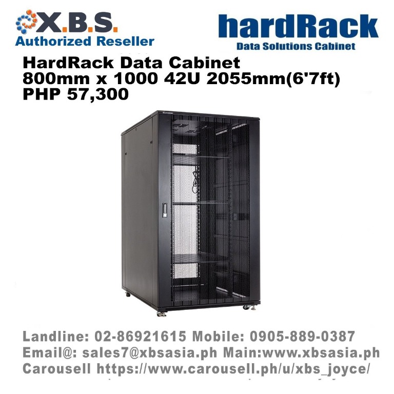 HardRack Data Cabinet 800mm x 1000 42U 2055mm(6'7ft), Computers & Tech ...