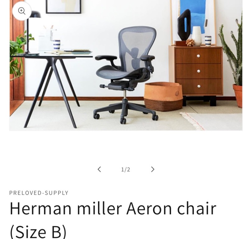 Herman Miller Arron chair, Furniture & Home Living, Furniture, Chairs ...