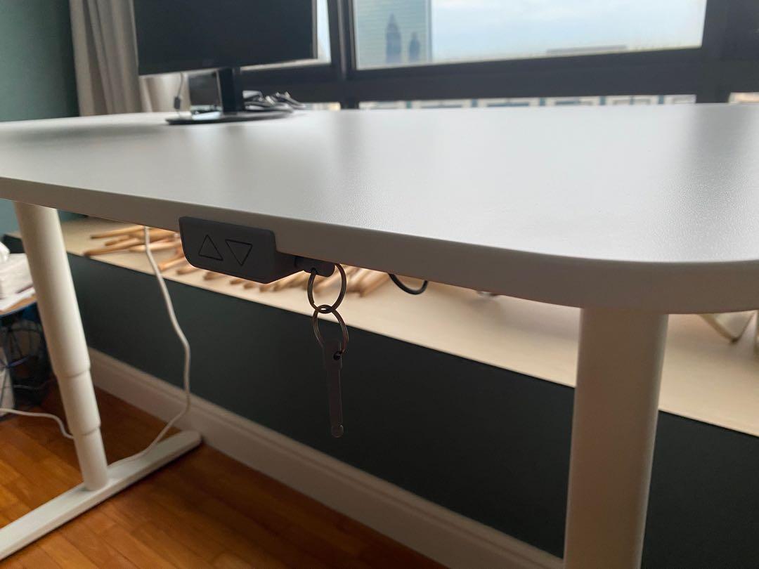 IKEA BEKANT Automatic Standing Desk - 160x80cm, Furniture & Home Living ...