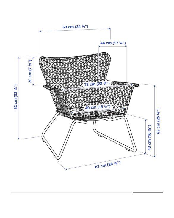 Ikea Hogsten Chair, Furniture & Home Living, Furniture, Chairs on Carousell