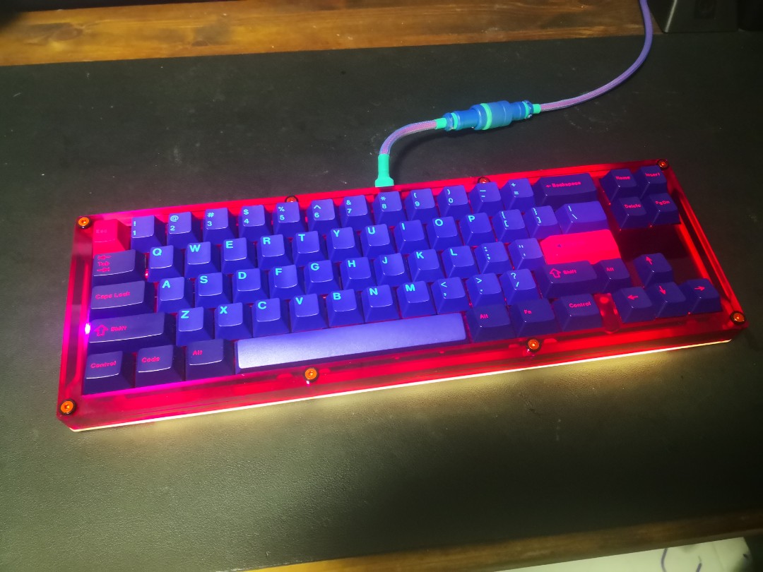 Ikki68 stacked acrylic custom keyboard, Computers & Tech, Parts ...