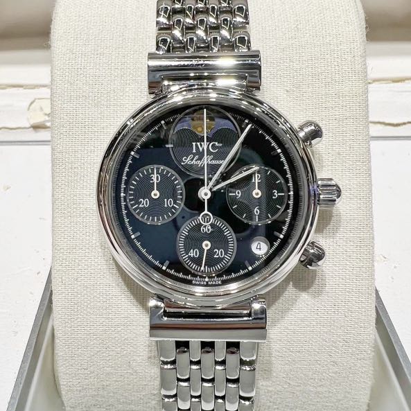 IWC Da Vinci Moon phase Chronograph Quartz 29mm, Luxury, Watches on ...