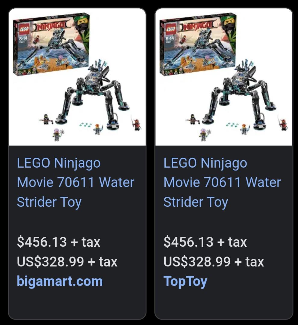 Lego Ninjago Water Strider 70611, Hobbies & Toys, Toys & Games on Carousell