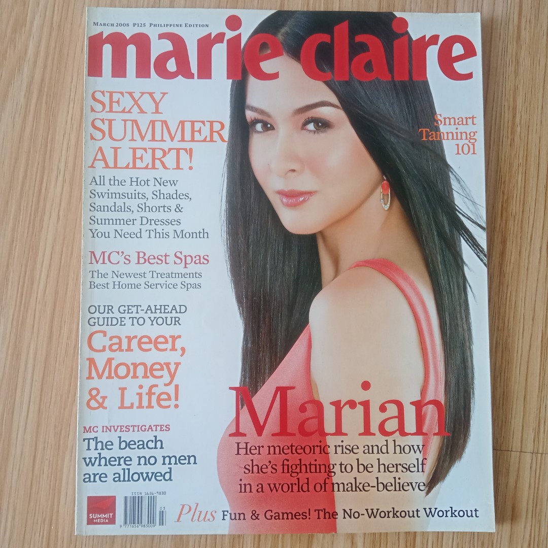 Marian Rivera - Marie Claire Magazine - March 2008, Hobbies & Toys ...