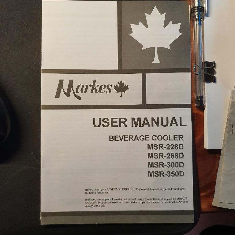 Markes MSR-300D Chiller/Refrigerator, TV & Home Appliances, Kitchen ...