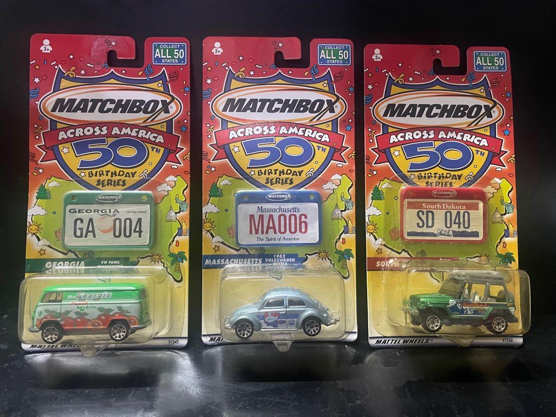 Matchbox 50th Birthday Series Across America Die-cast Cars Set of 3 ...