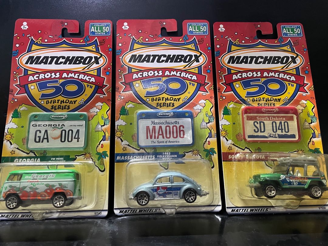 Matchbox 50th Birthday Series Across America Die-cast Cars Set of 3 ...