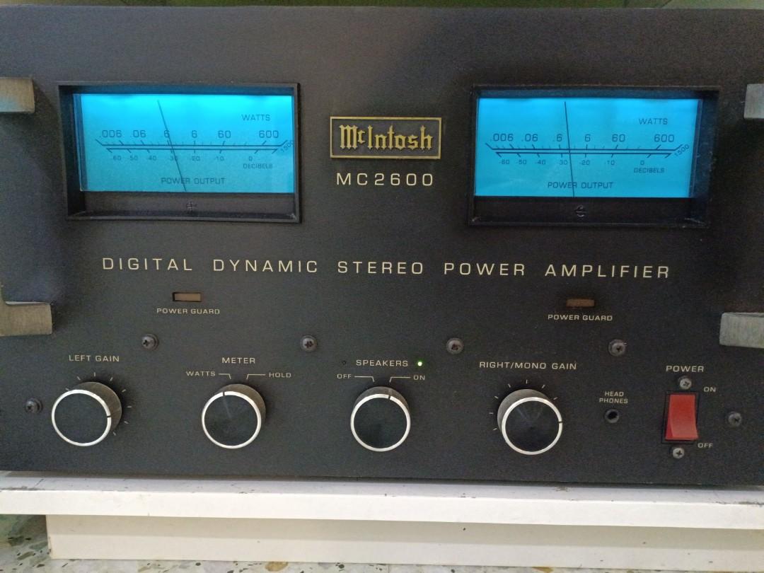 McIntosh mc 2600 power amplifier, Audio, Soundbars, Speakers ...
