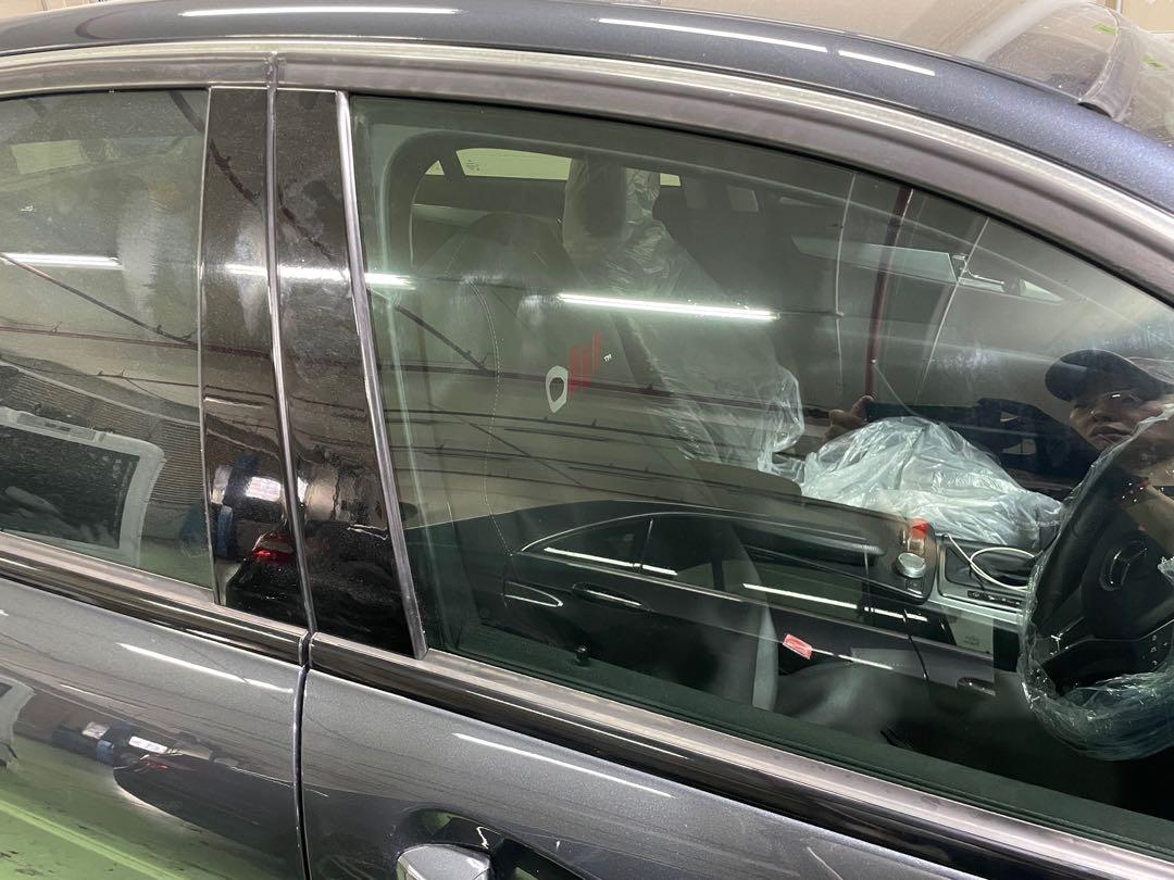 Mercedes window trim gloss black wrap, Car Accessories, Accessories on ...