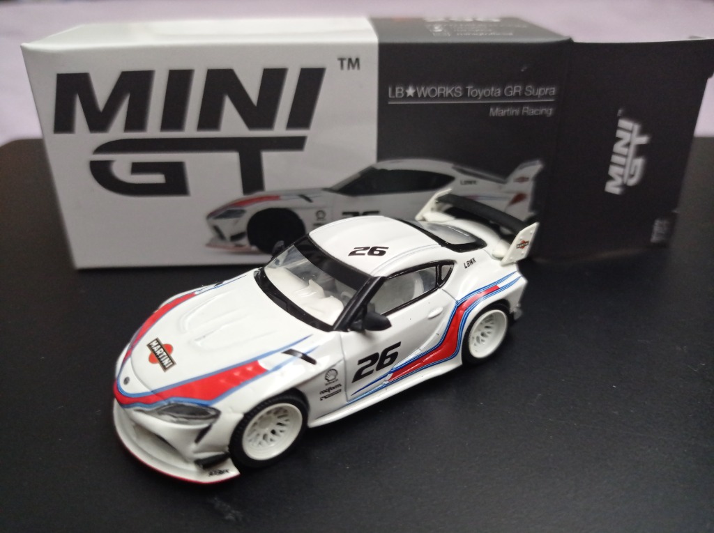 MINI GT 296 chase (used) LB WORKS Toyota GR Supra Martini Racing LHD ...