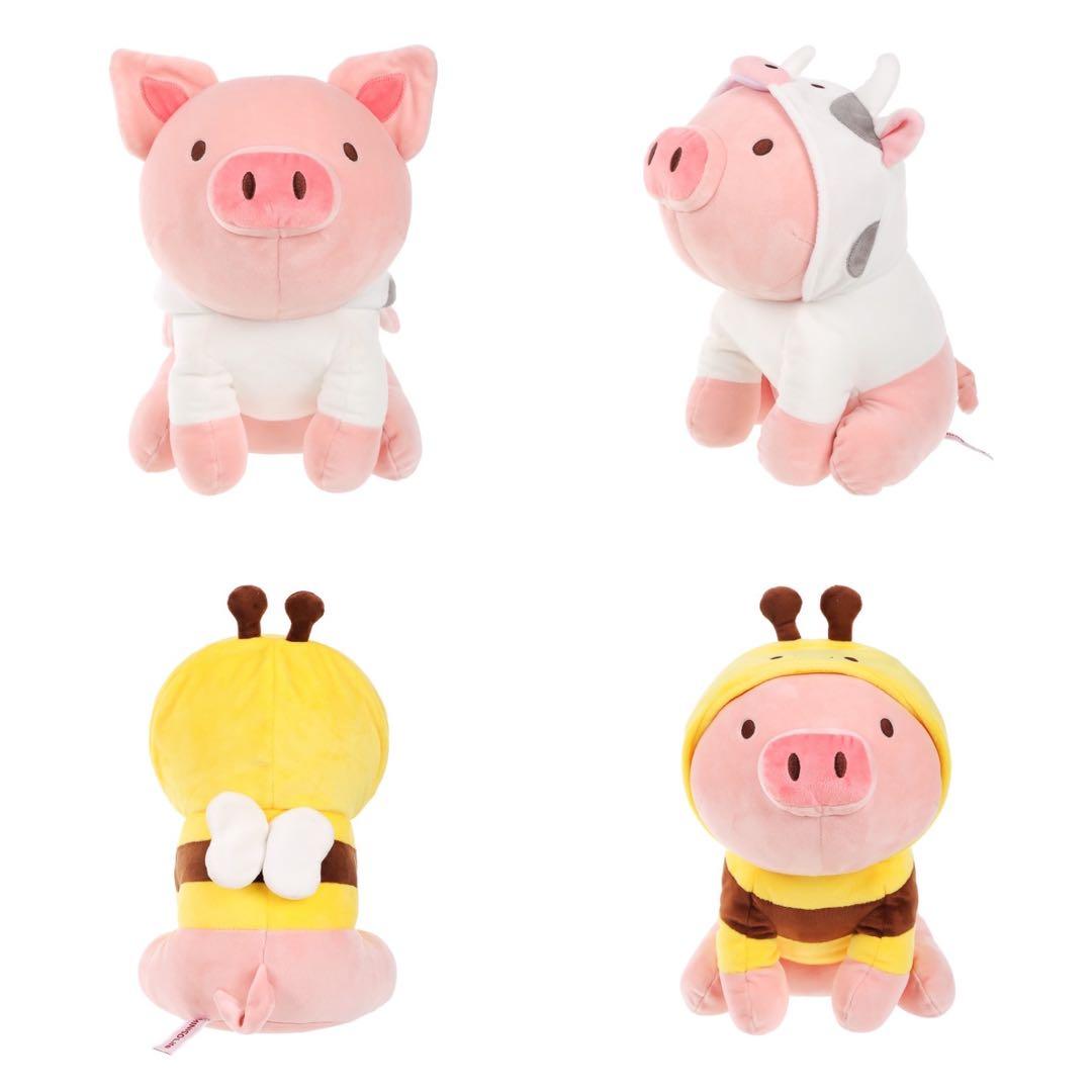 Miniso Sitting Pig Piglet Plush Toy, Hobbies & Toys, Toys & Games on ...