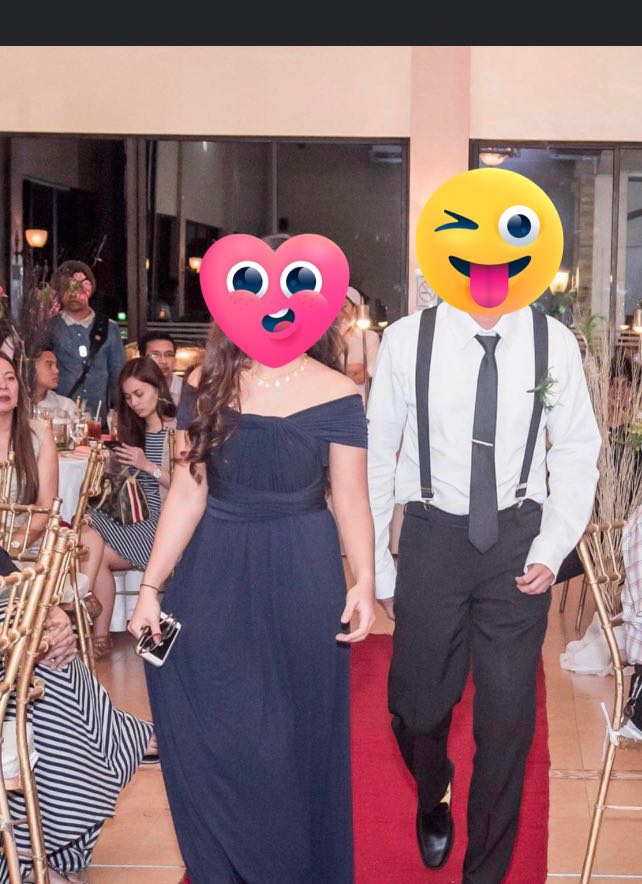 Navy Blue Infinity Dress, Women's Fashion, Dresses & Sets, Evening ...