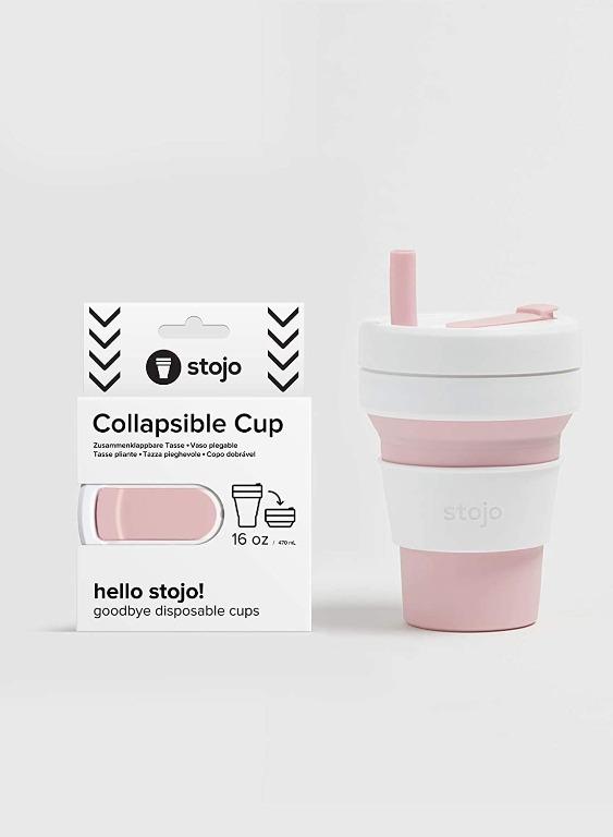 New STOJO Cup 16oz ROSE with a Straw incl Postage, Furniture & Home ...