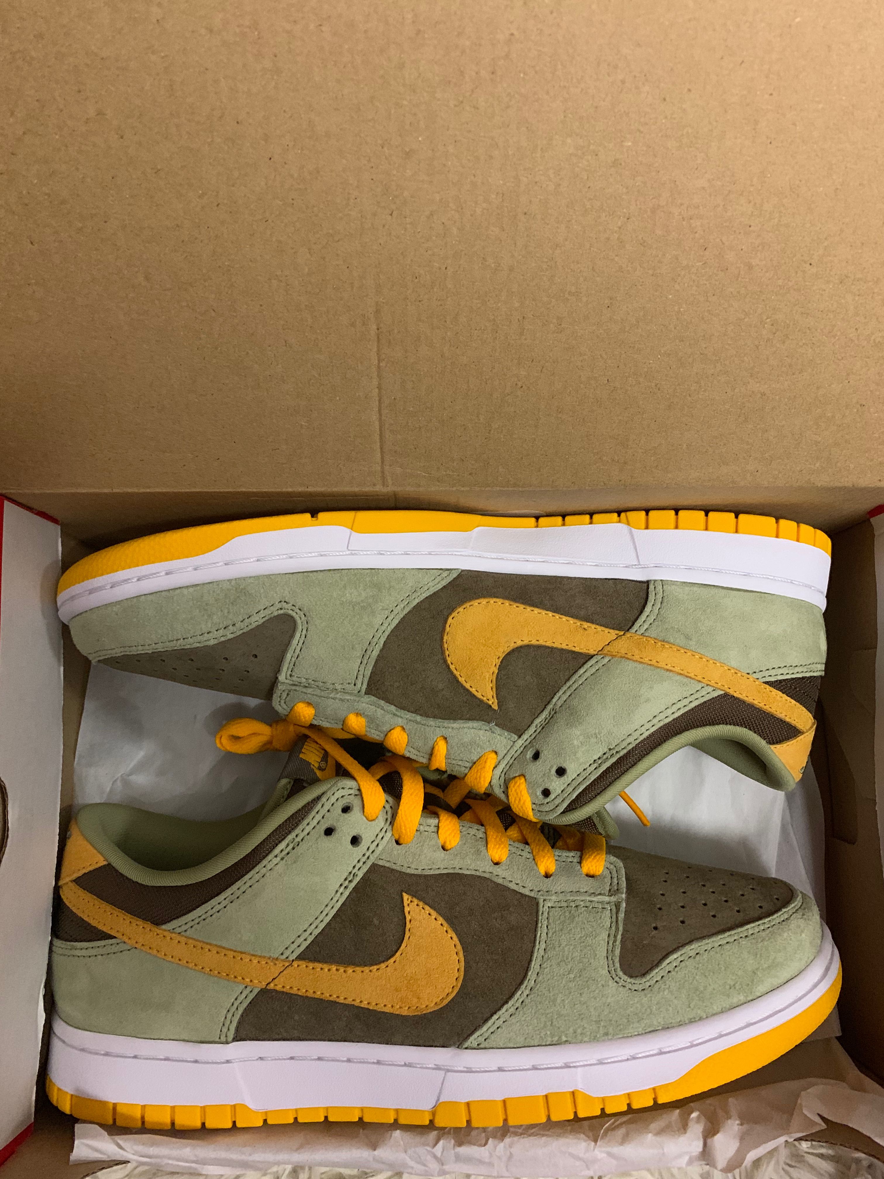 Nike Dunk Low Dusty Olive, Men's Fashion, Footwear, Sneakers on Carousell