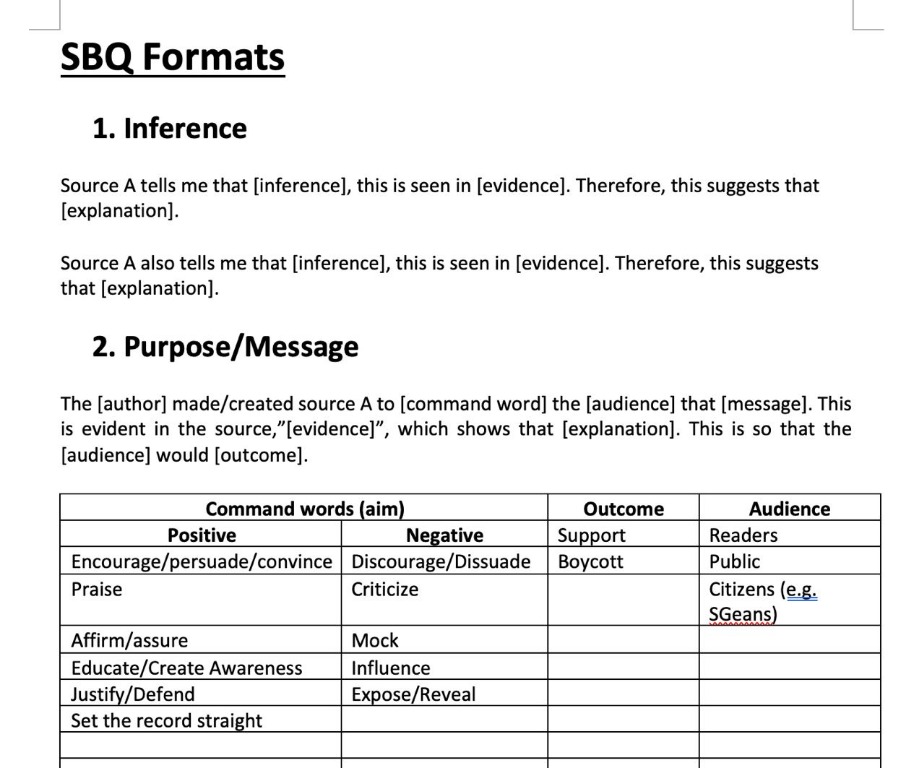 O Level Social Studies SBQ Format Notes, Hobbies & Toys, Books ...