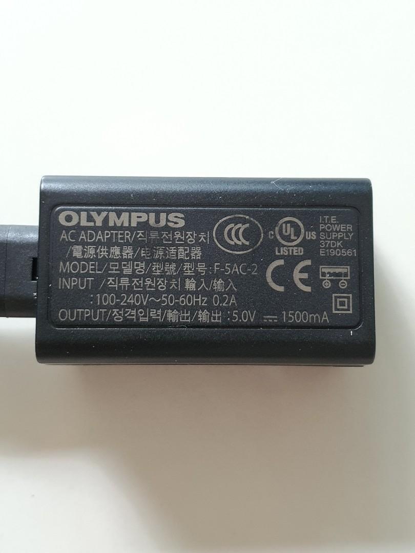Original Olympus AC Adapter F-5AC-2 for Olympus TG5 & TG6, Photography ...
