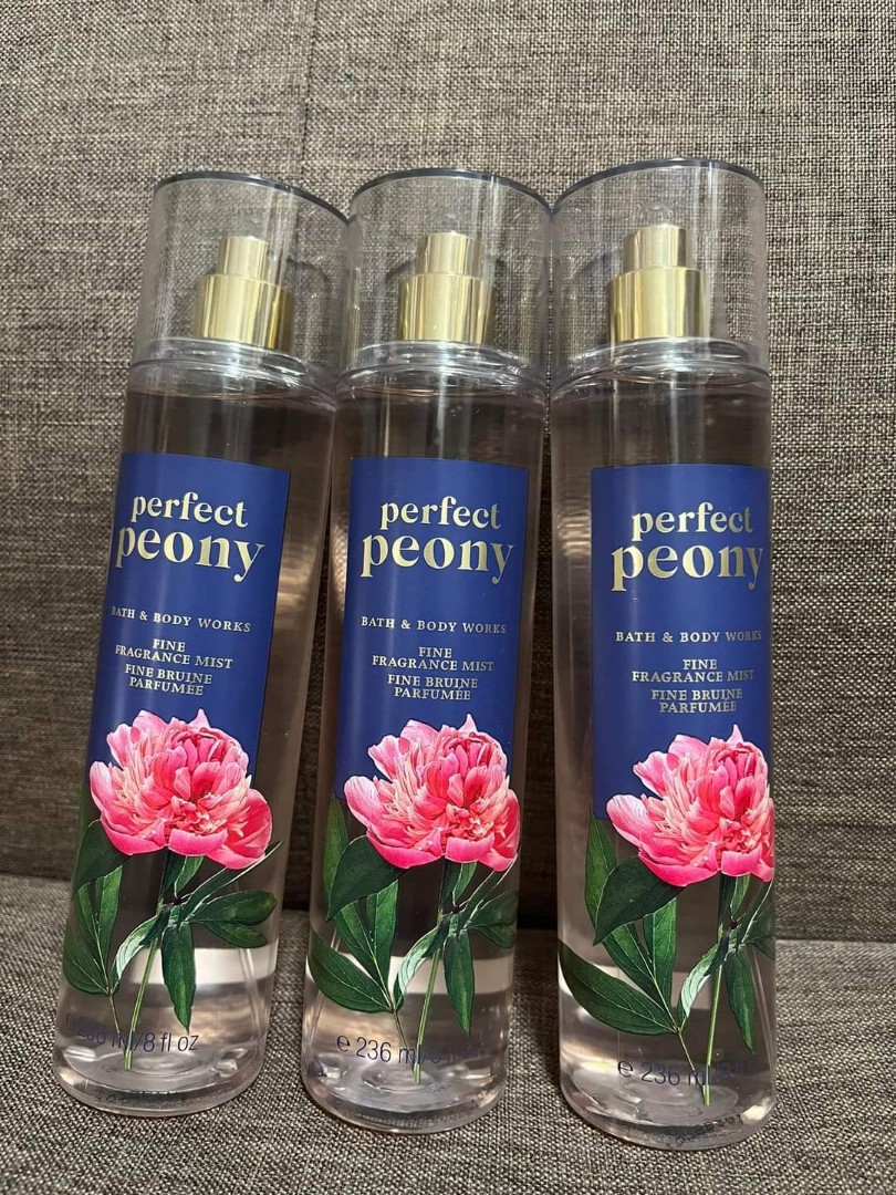 Perfect peony bath and body works body mist, Beauty & Personal Care ...
