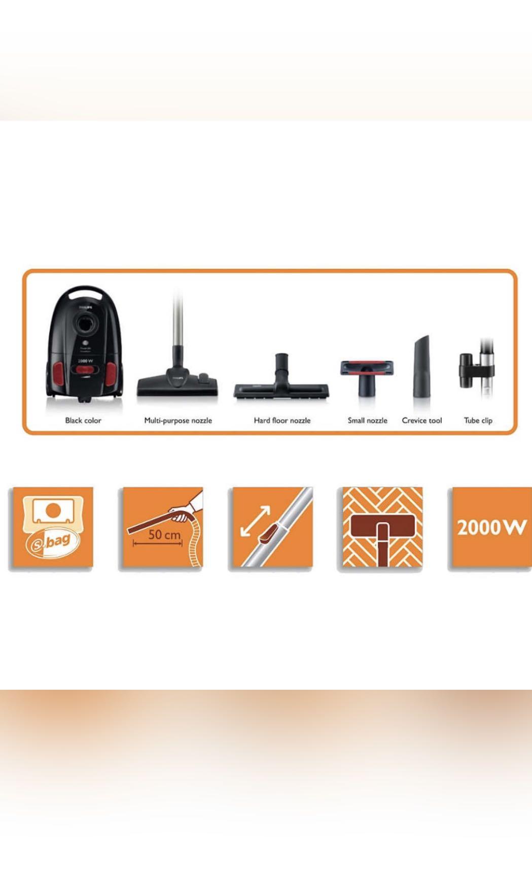 Philips powerlife parquet care 2000w, TV & Home Appliances, Vacuum ...