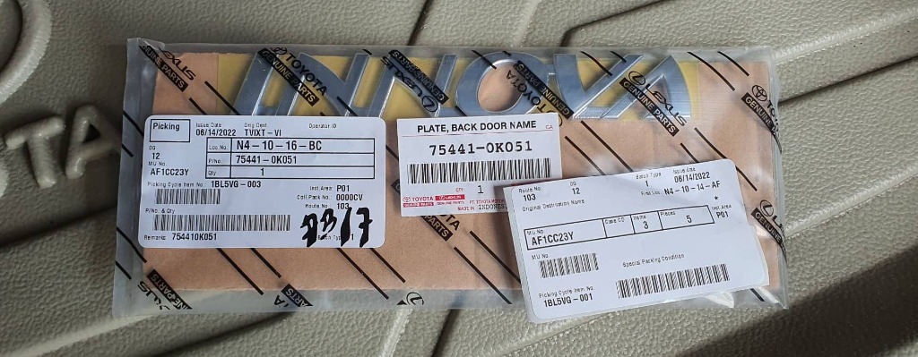 Plate, Back door name, Car Parts & Accessories, Emblem, Sticker and ...