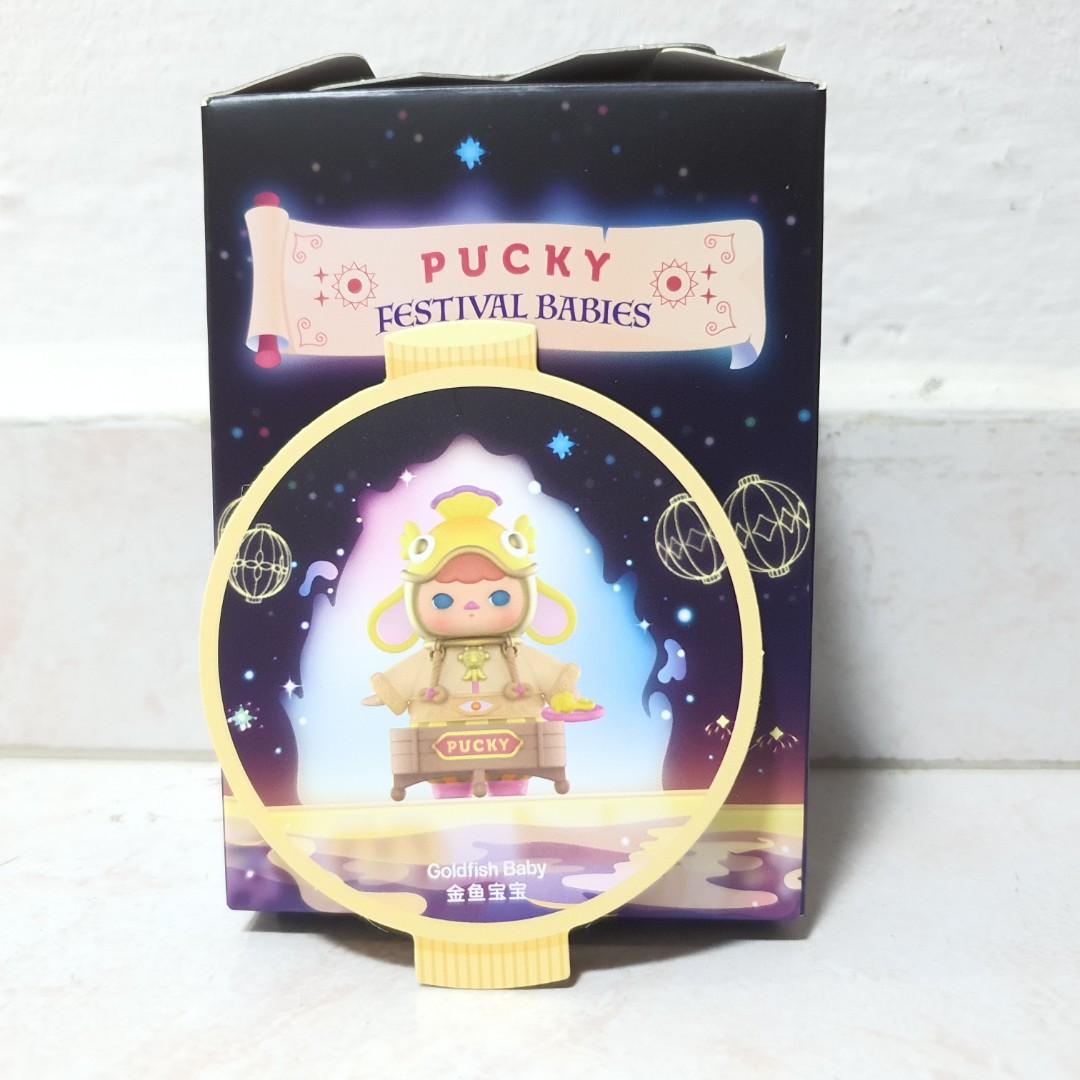 PopMart Pucky Festival Babies Takoyaki Baby, Goldfish Baby, Raijin Baby ...
