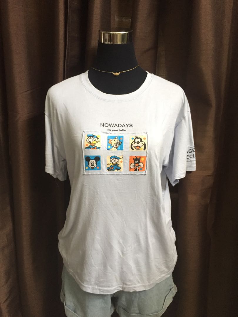 Powder blue -disney characters, Women's Fashion, Tops, Shirts on Carousell