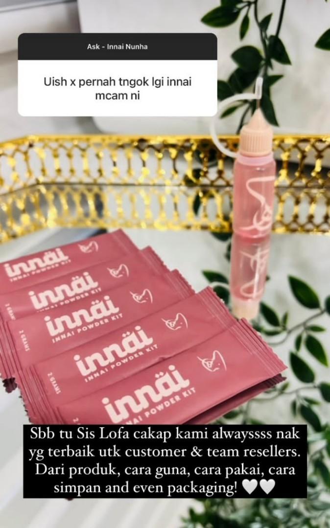 Innai Nunha by Neelofa. Henna for nails. Inai kuku, Beauty & Personal ...