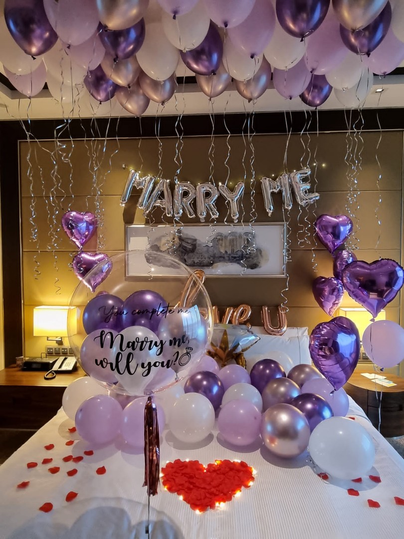 Proposal decorations, marry me, helium balloons helium balloon, Hobbies ...