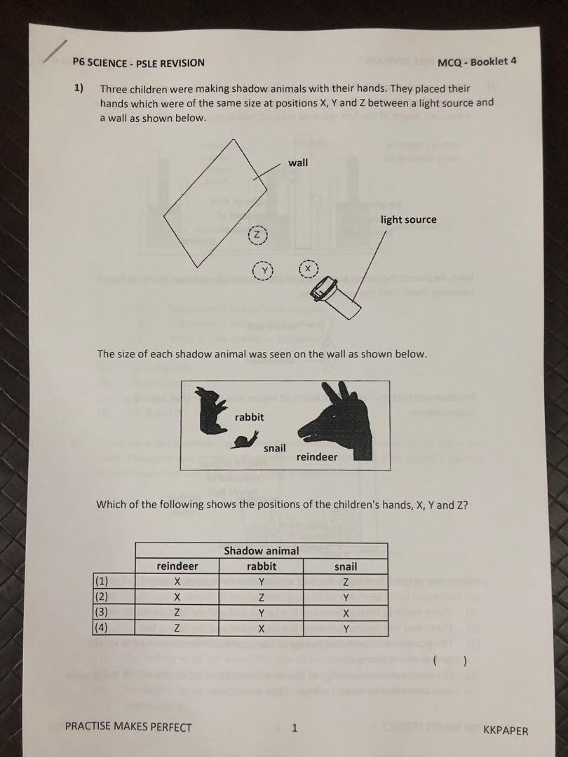 PSLE Science 1000 MCQs, Hobbies & Toys, Books & Magazines, Assessment ...