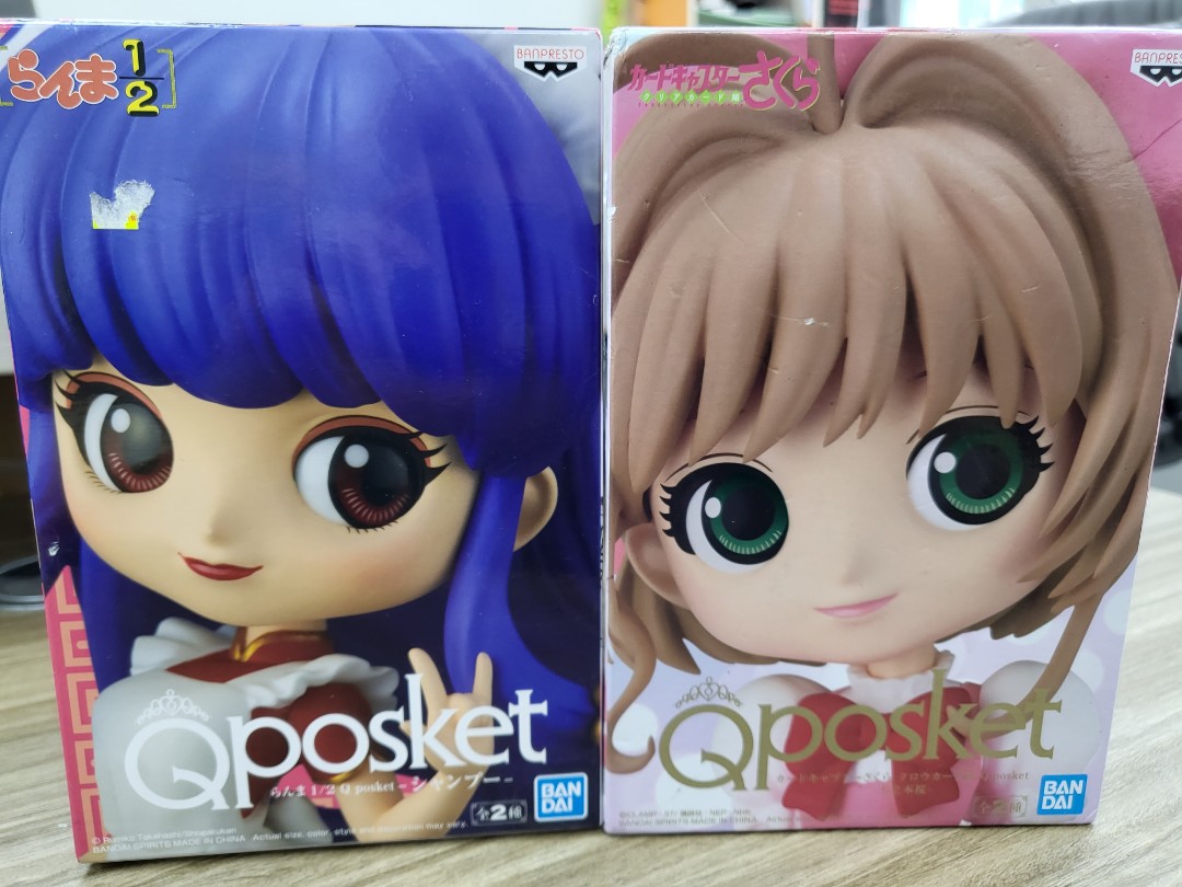 [現貨‼️]伯變小櫻 珊瑚 百變小櫻 亂馬1／2 Qposket qp 景品 標準盒 長寛盒, 興趣及遊戲, 玩具 & 遊戲類 - Carousell