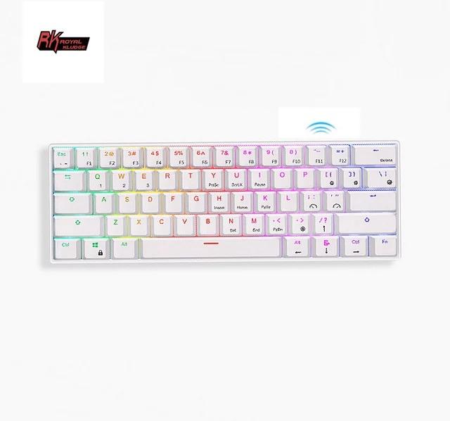 Royal Kludge RK61 RK71 RKG68 RK68 Plus RK871 RK84 RK87 RK100 Hotswap Wired Wireless Bluetooth ...