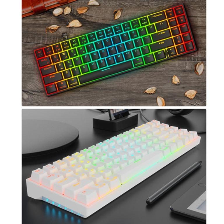 Royal Kludge RK61 RK71 RKG68 RK68 Plus RK871 RK84 RK87 RK100 Hotswap Wired Wireless Bluetooth ...