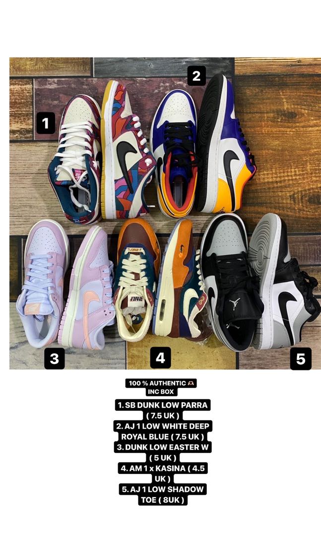 SB DUNK LOW / DUNK LOW / AJ 1 LOW, Men's Fashion, Footwear, Sneakers on ...