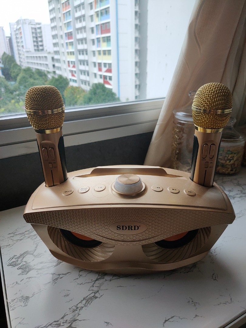 SDRD Gold Karaoke Set, Audio, Soundbars, Speakers & Amplifiers on Carousell
