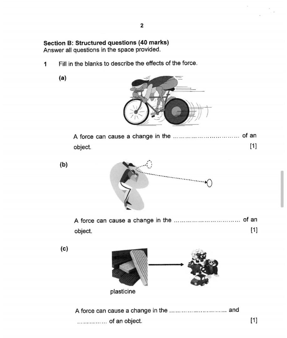 Sec 1 Science (Normal Technical) Exam Paper, Hobbies & Toys, Books ...