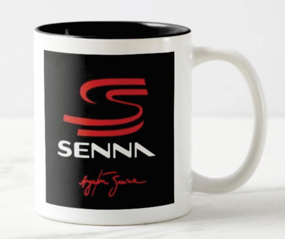 Senna Formula 1 F1 Coffee Mug Glass Cup Dinnerware, Furniture & Home ...