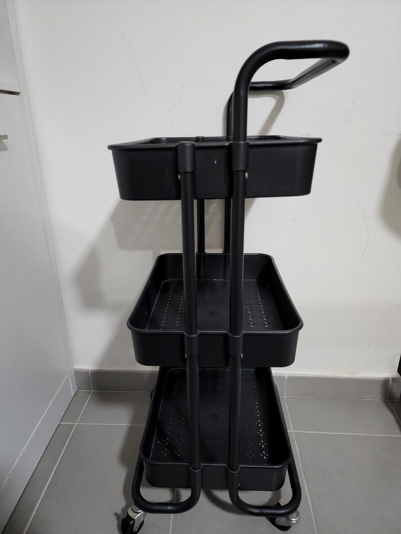 Set of trolley and 2 stools, Furniture & Home Living, Furniture ...