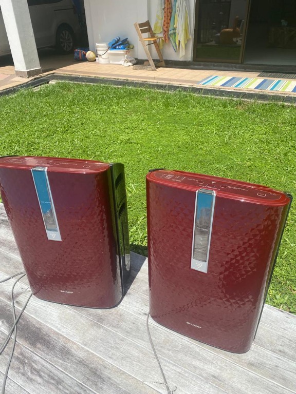 SHARP KC-850E-R Air Purifier and Humidifier Ion Plasmacluster (2 units ...
