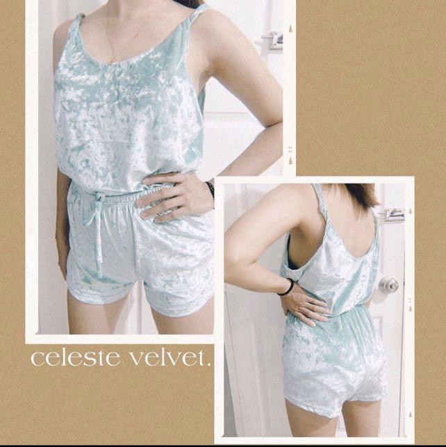 Sleep wear Terno Velvet, Women's Fashion, Dresses & Sets, Sets or ...