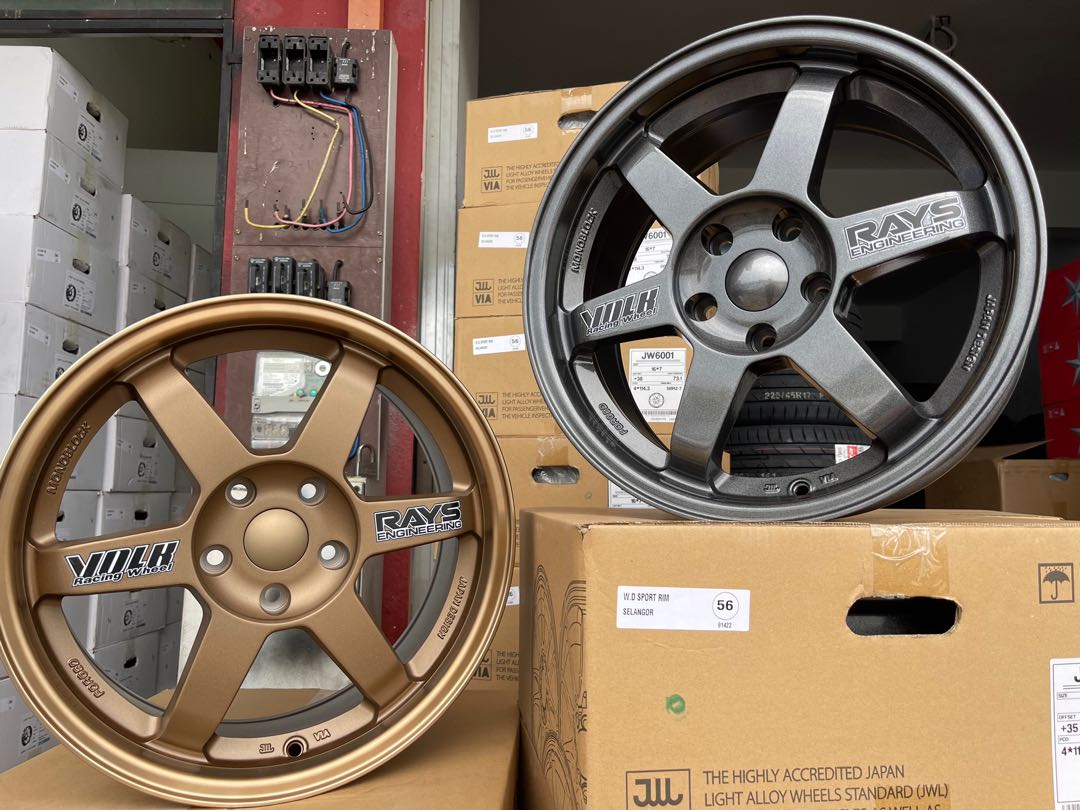 Sport rim baru 17 inch TE37 FLOW FOMN civic lancer Odssey estima, Auto ...