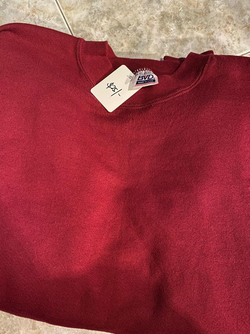 Vintage bvd red sweater, Men's Fashion, Coats, Jackets and Outerwear on ...