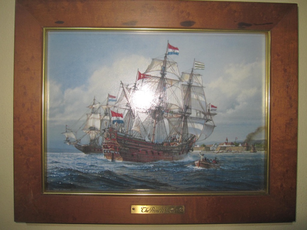 Vintage Thomas Wesley Freeman Nautical Ship Painting on Porcelain ...