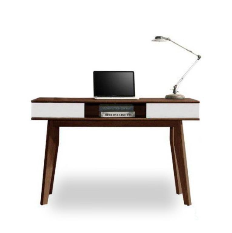 Walnut Wood Study Table/ Fortytwo Merlyn Study Desk, Furniture & Home ...