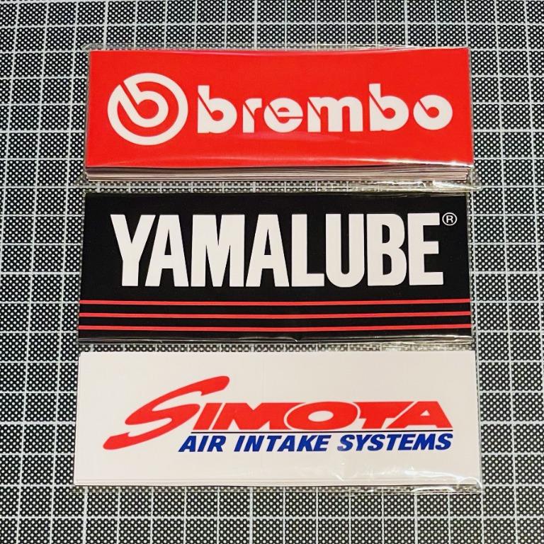 Waterproof Stickers for Bikers Mechanics Workshops : Brembo Yamalube ...