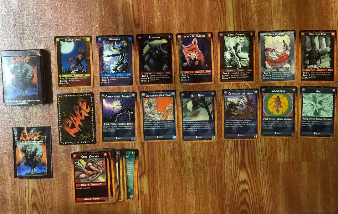 White Wolf : Rage Werewolf The Apocalypse Trading Card Game 1995 ...