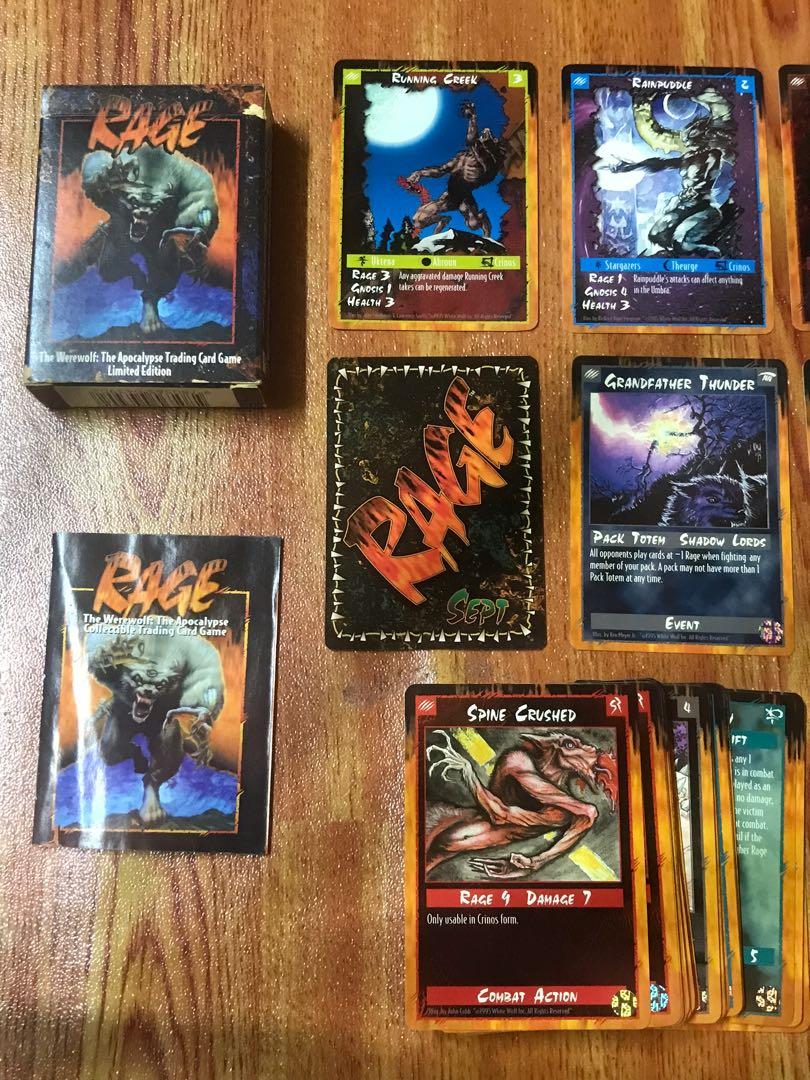 White Wolf : Rage Werewolf The Apocalypse Trading Card Game 1995 ...