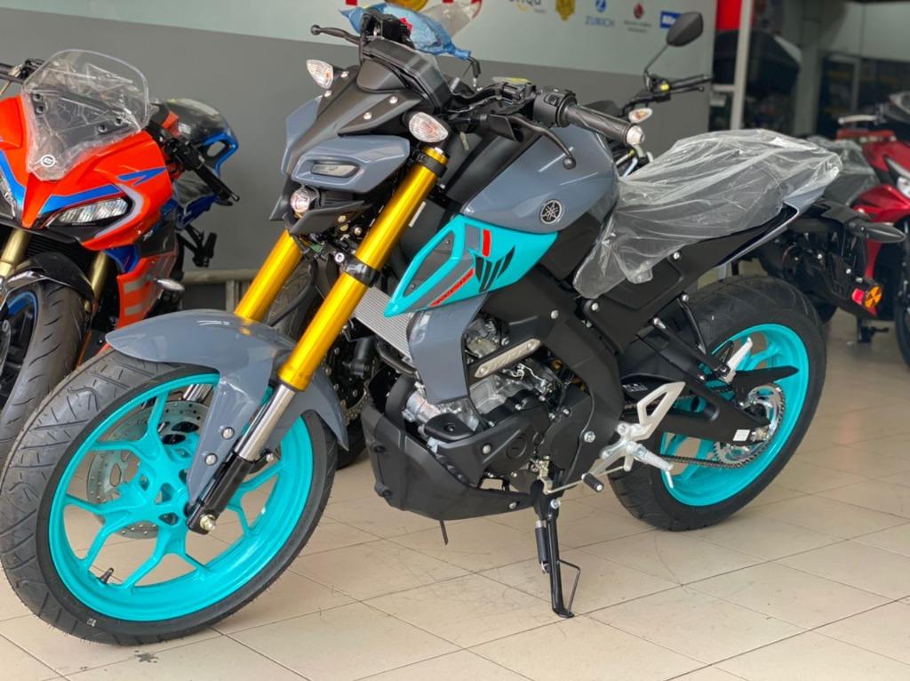 YAMAHA MT15 CYAN 2022 COLOUR CASH & LOAN AVAILABLE, Motorbikes on Carousell
