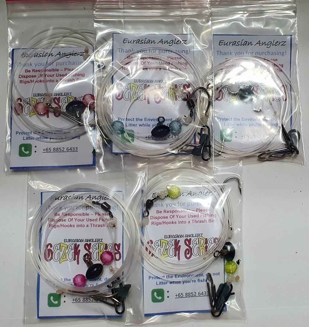 50lbs Pulley Surfcasting Rigs with BKK Red Octopus Beak Hooks ...